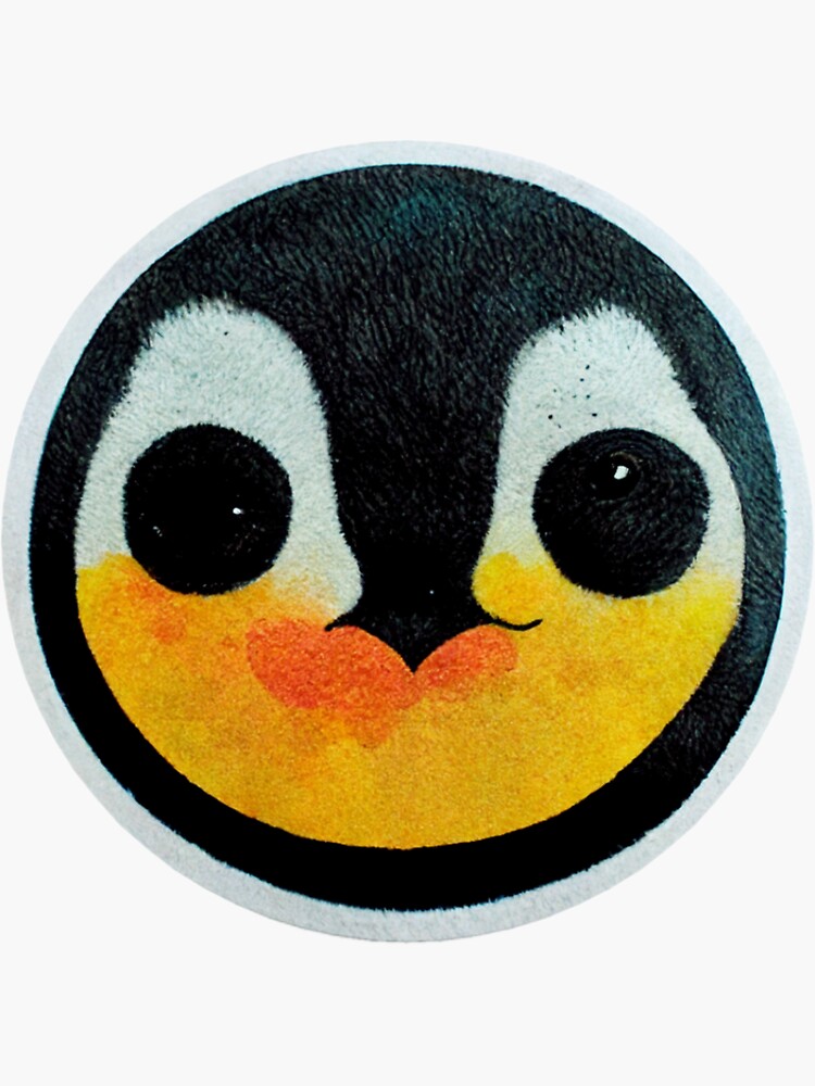 "Penguin Smiley Face :)" Sticker for Sale by SmileyDan | Redbubble