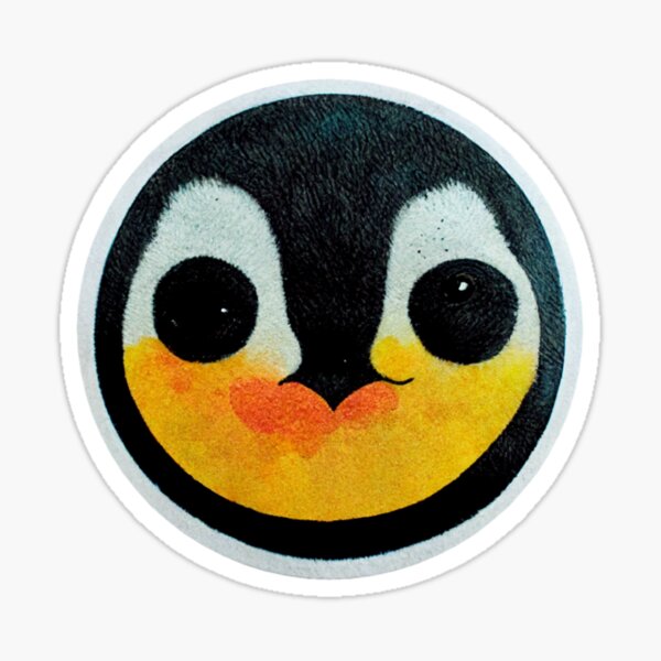 "Penguin Smiley Face :)" Sticker for Sale by SmileyDan | Redbubble