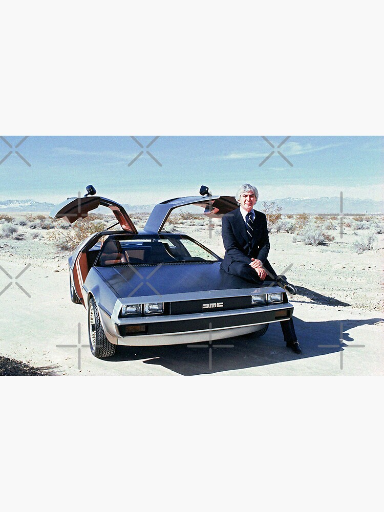 "DElorean" Sticker for Sale by emilmiami | Redbubble