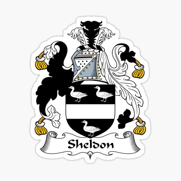 "Sheldon" Sticker for Sale by HaroldHeraldry | Redbubble