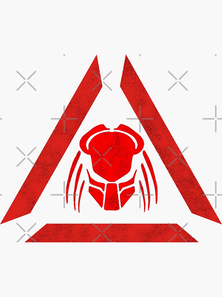 " Predator Triangle Red Laser" Sticker for Sale by Father-of-Time ...