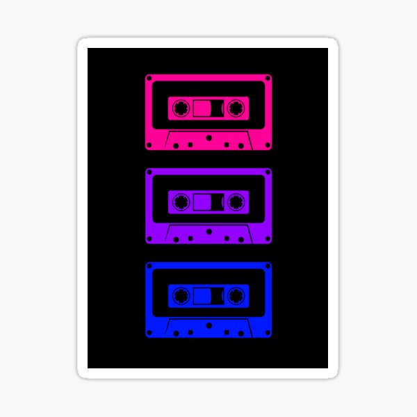 "Bisexual Pride Flag Cassette Tape Recorder Bi Vintage Aesthetic ...
