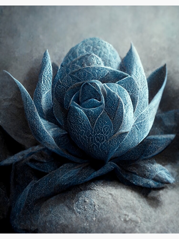 "Blue Rose Lotus Fantasy Art" Poster for Sale by Visual-artist24 ...
