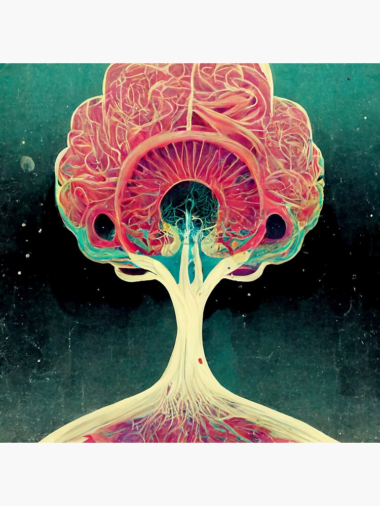 "Tree of Thought 1" Sticker for Sale by clockworkange | Redbubble