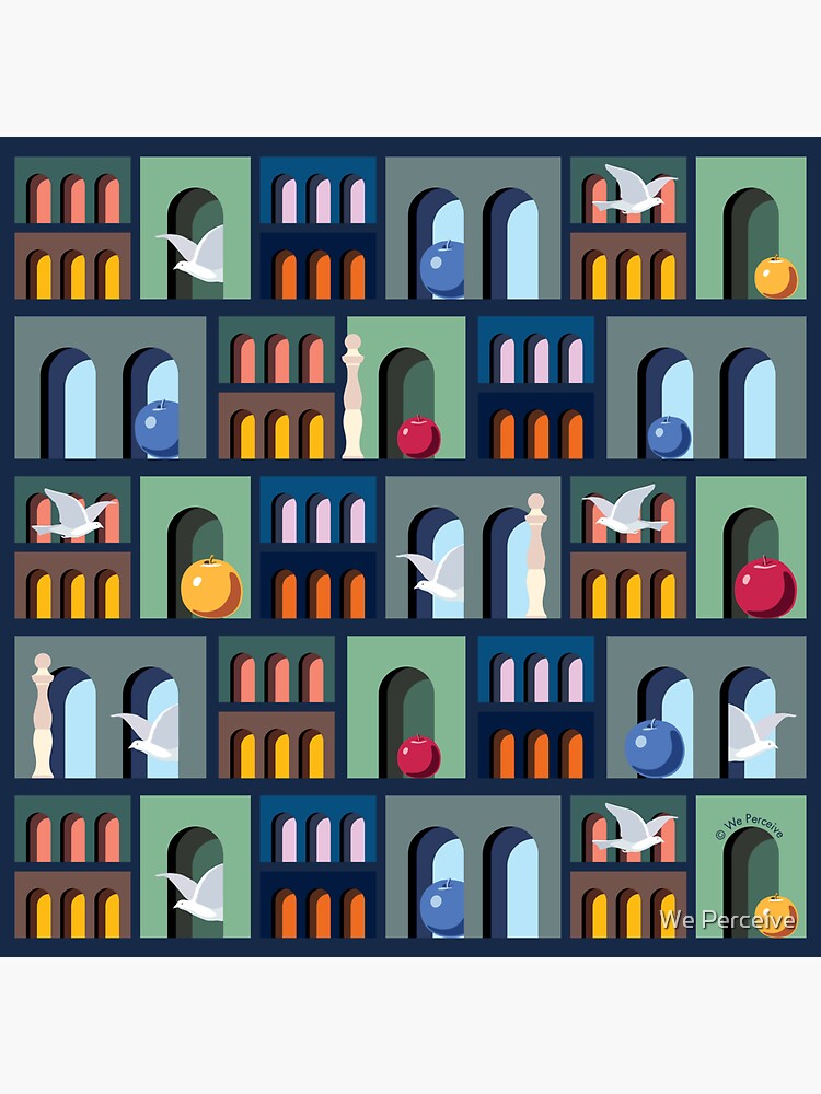 "WE PERCEIVE | WE LOVE RENE MAGRITTE STYLE - Apples, Birds, Chess and ...