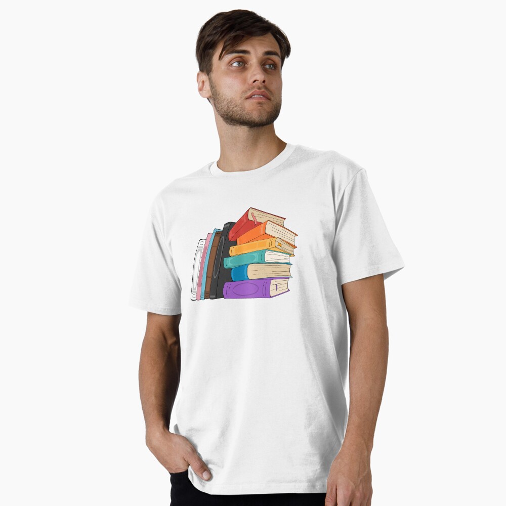 "Progress Pride Bookstack" Sticker for Sale by kelsee26 | Redbubble
