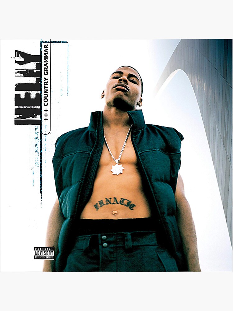 "Nelly's Country Grammar Album Cover Derrty Entertainment" Sticker for ...