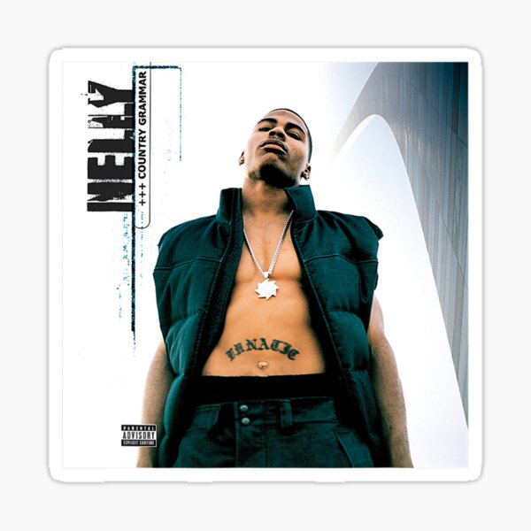 "Nelly's Country Grammar Album Cover Derrty Entertainment" Sticker for ...