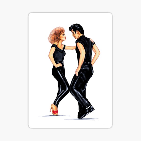 "grease" Sticker for Sale by boibaby122 | Redbubble