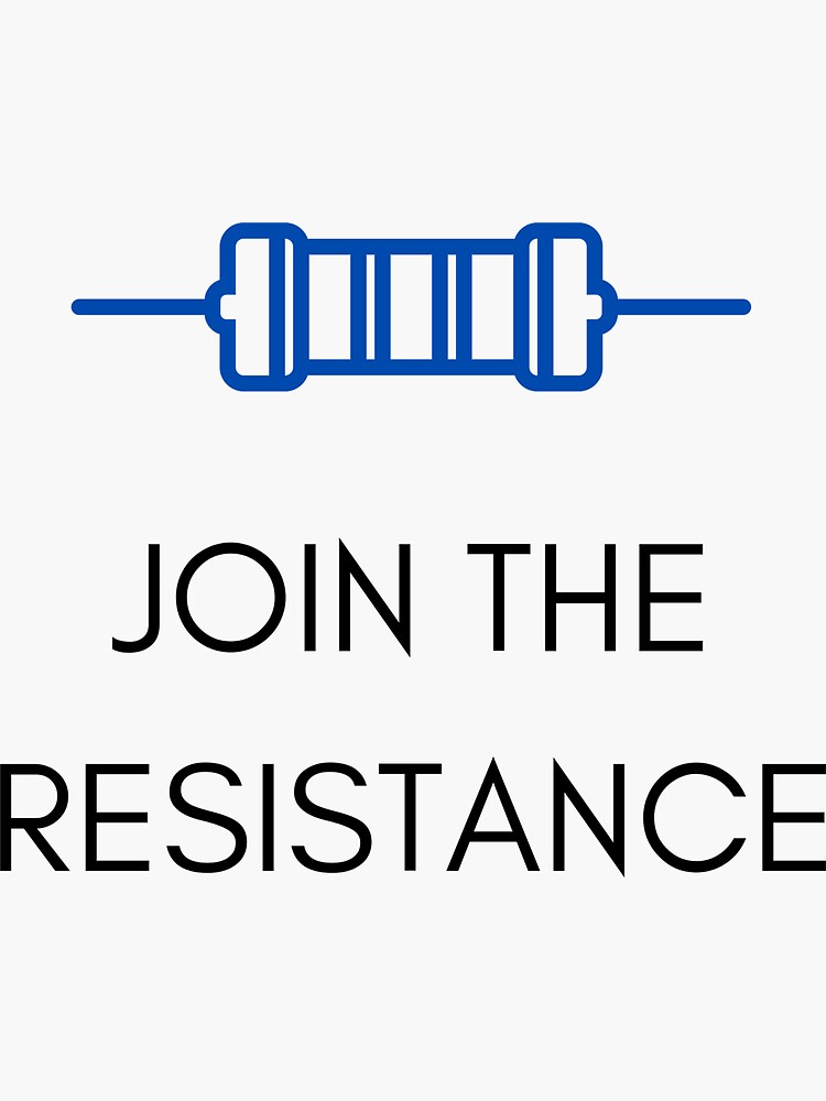 "Join the resistance" Sticker for Sale by DargonGx | Redbubble