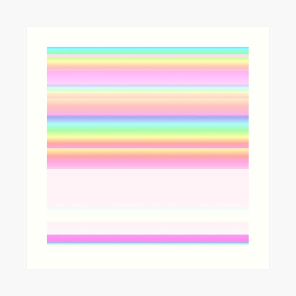 "Pastel rainbow color palette | pink pastel rainbow colors" Art Print ...