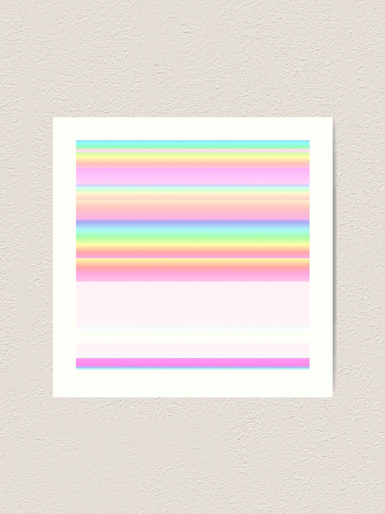 "Pastel rainbow color palette | pink pastel rainbow colors" Art Print ...