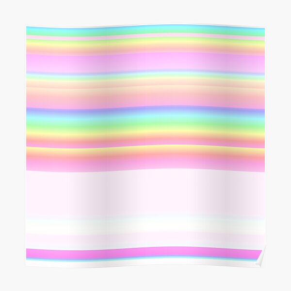 "Pastel rainbow color palette | pink pastel rainbow colors" Poster for ...