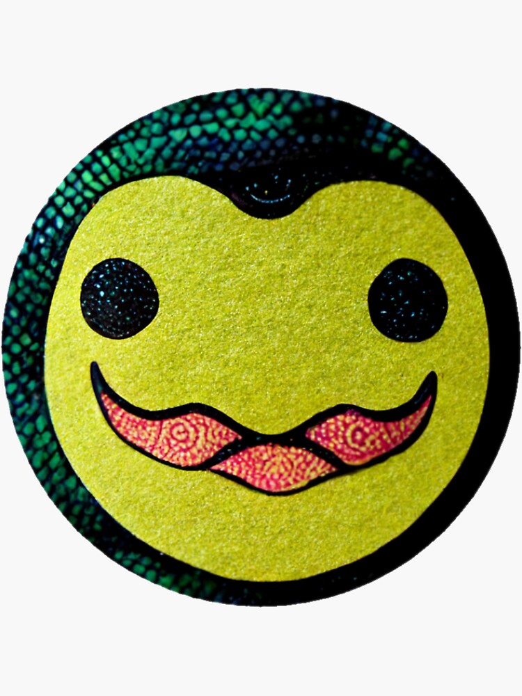 "Snake Smiley Face :)" Sticker for Sale by SmileyDan | Redbubble