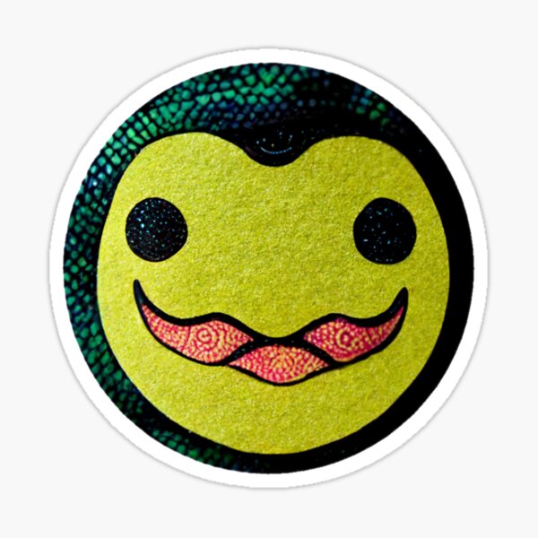 "Snake Smiley Face :)" Sticker for Sale by SmileyDan | Redbubble