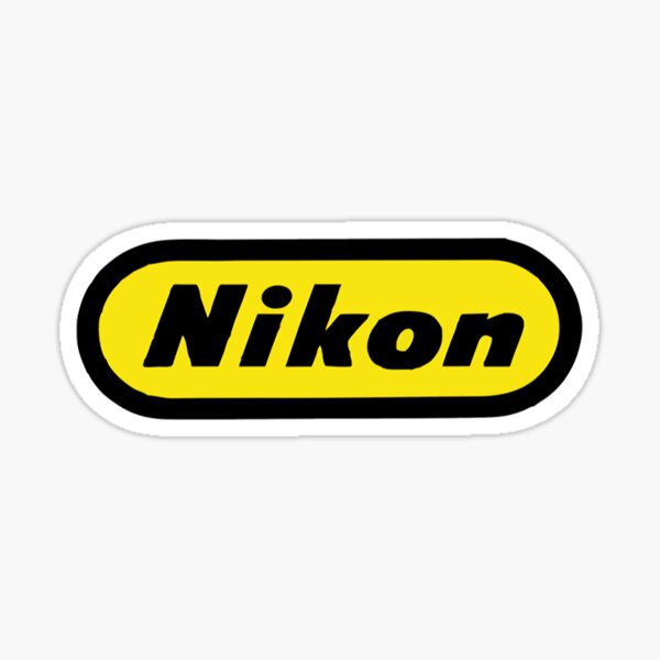 "Nikon Logo Merchandise" Sticker for Sale by HiyaLavigne | Redbubble