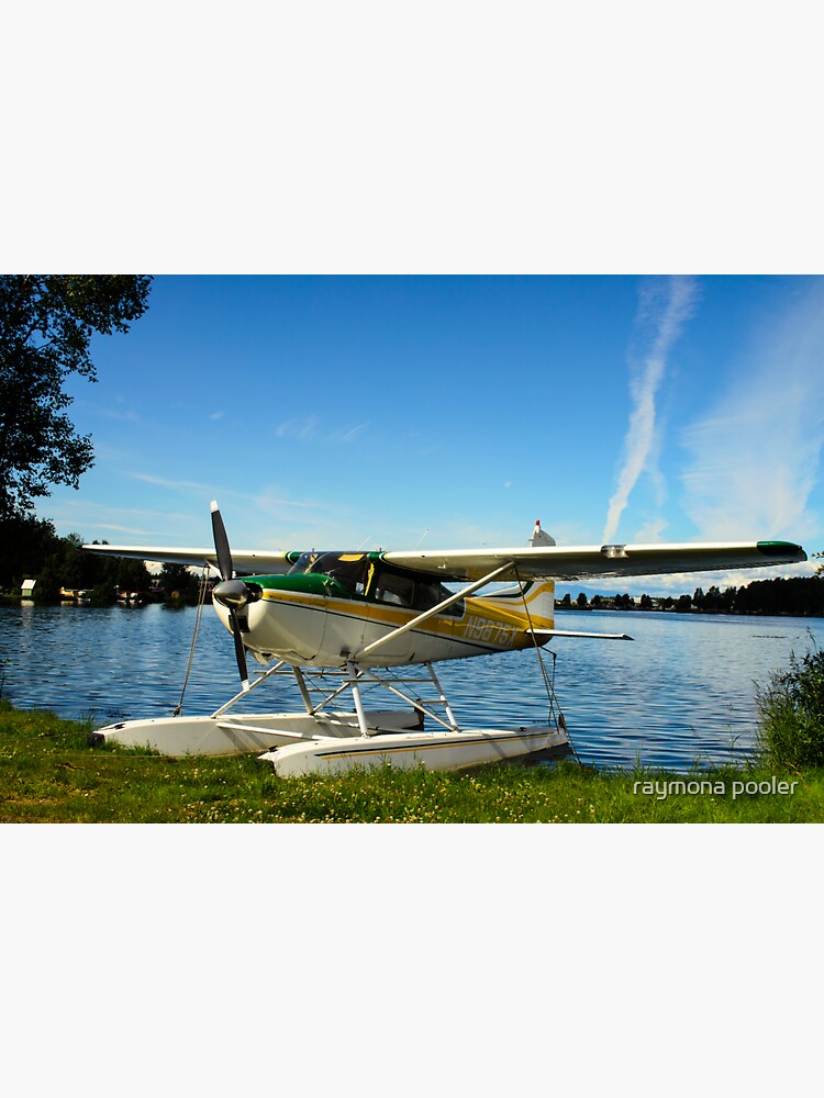 "Lake Hood float plane" Sticker for Sale by raymona | Redbubble