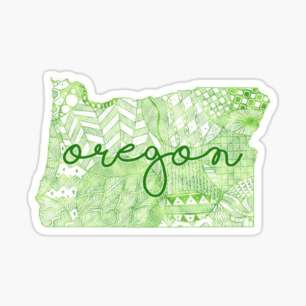 "Oregon" Sticker by ally1021 | Redbubble