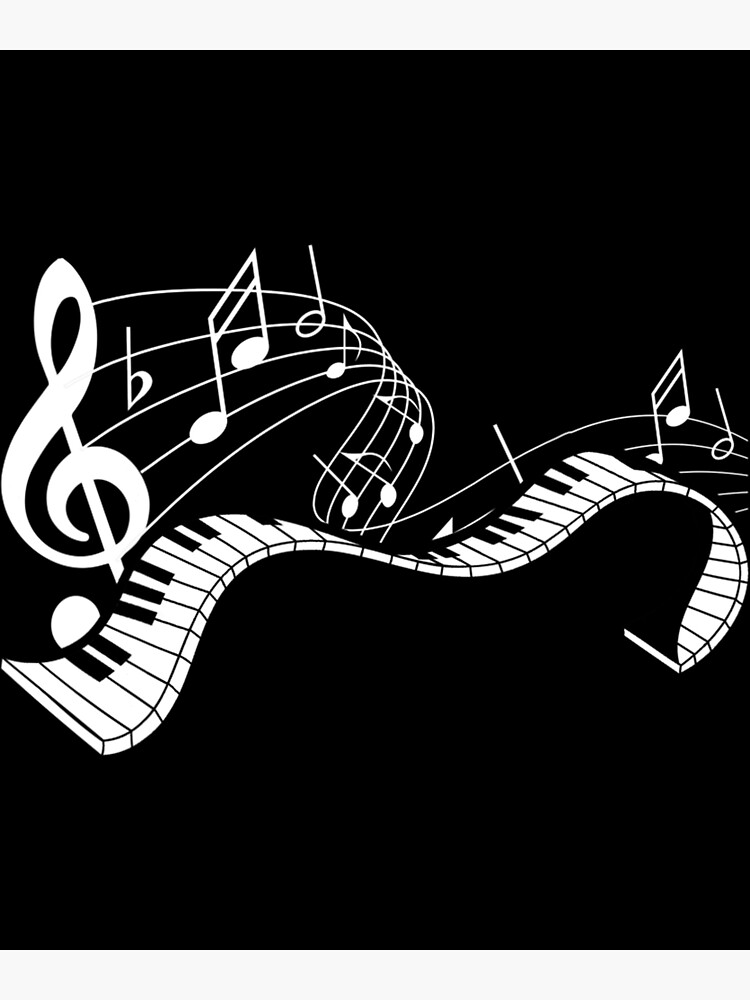 "Music Notes Keyboard Pianist Classical Musician Piano" Poster for Sale ...