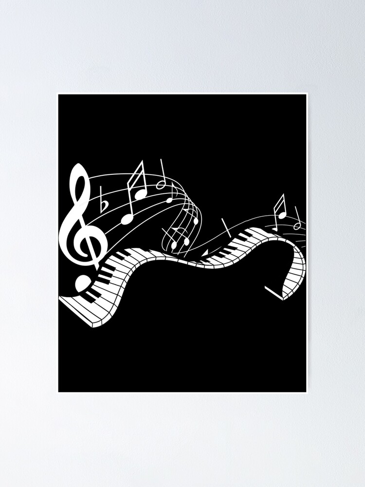 "Music Notes Keyboard Pianist Classical Musician Piano" Poster for Sale ...