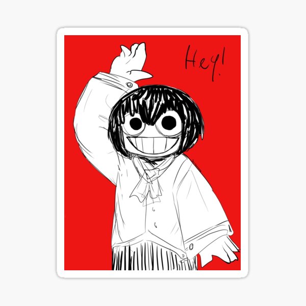 "Unwanted Curiosity" Sticker for Sale by AkitaSuri | Redbubble