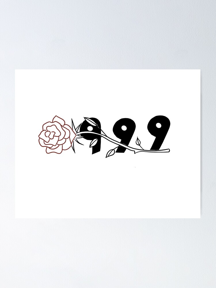 " 999 rose TATTOO" Poster for Sale by AntiStuff | Redbubble