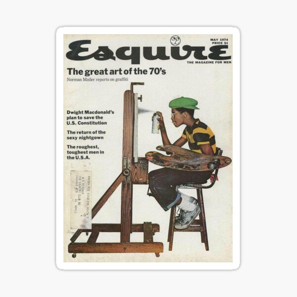 "The art of the 70s (Vintage esquire magazine cover)" Sticker for Sale ...