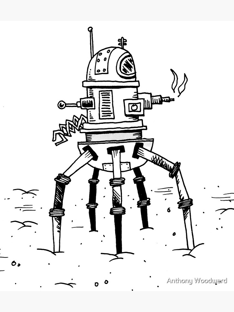 Terminator Robot Drawing