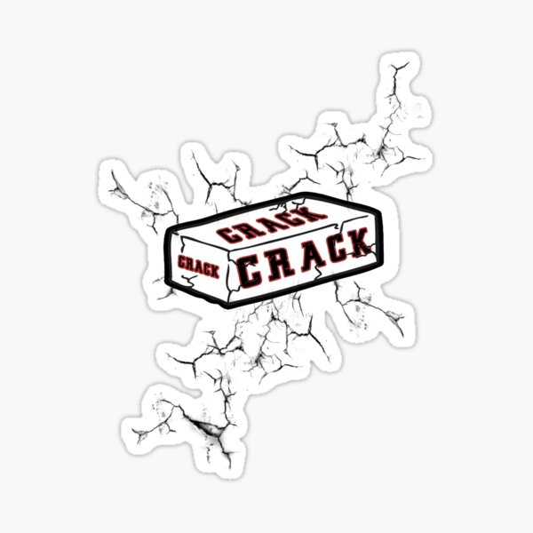 "Vintage CRACK Design" Sticker for Sale by Uteam | Redbubble