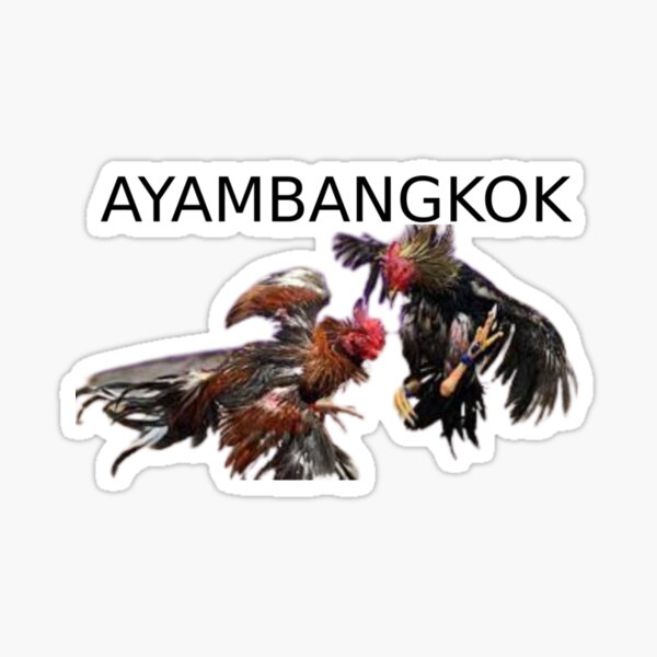 "ayam bangkok " Sticker for Sale by TSKMonogramsg | Redbubble
