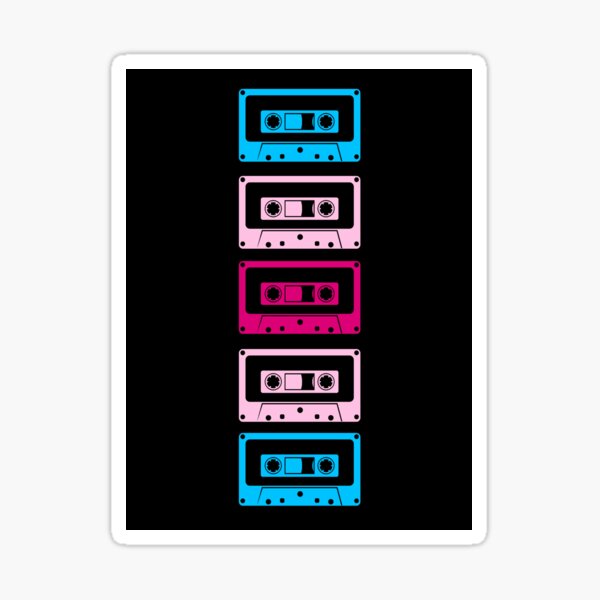 "Trans Woman Pride Flag Cassette Tape Recorder Transfem Vintage ...