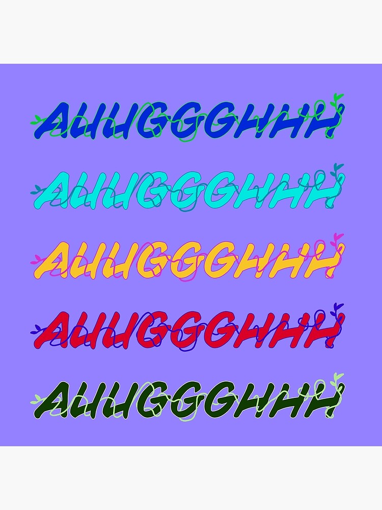 "AUGH Meme Design" Poster for Sale by isoAzure | Redbubble