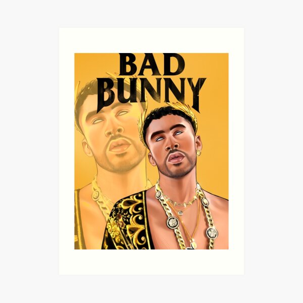 "Bad Bunny Yellow Design" Art Print for Sale by OmoYolo | Redbubble