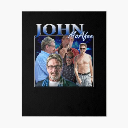 "John Mcafee RIP Legends Never Die , Mcafee Classic Tee For Men, John ...