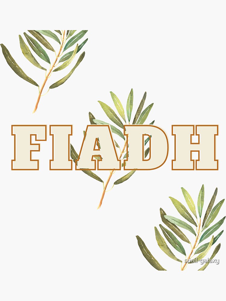 "fiadh" Sticker for Sale by snail-galaxy | Redbubble