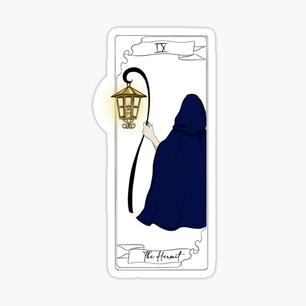 "The Hermit" Sticker for Sale by MunajArt | Redbubble