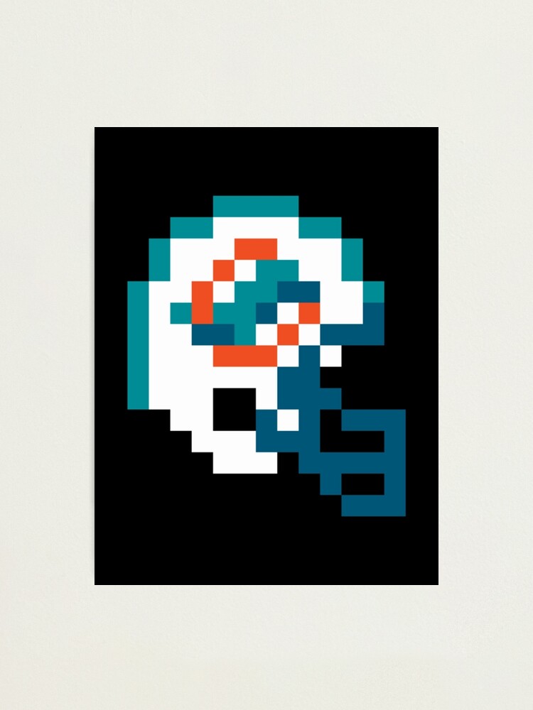 Lámina fotográfica «Miami Dolphins (solo casco de fútbol americano de 8 ...