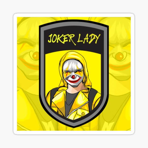 "Joker Lady new model logo" Sticker for Sale by Mr-Tester | Redbubble