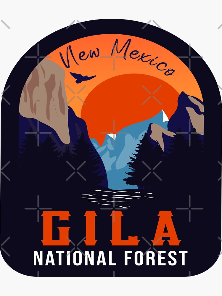 "Gila national forest. New Mexico FOREST." Sticker for Sale by ...