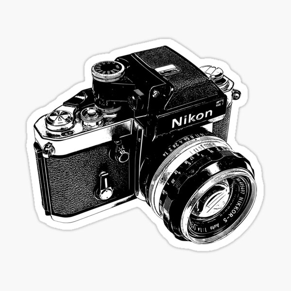 "Nikon F2" Sticker for Sale by GoaVas | Redbubble