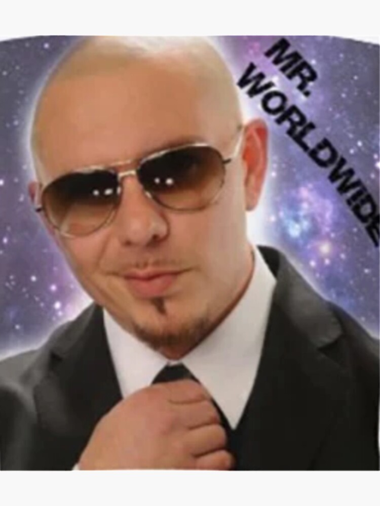 "Mr Worldwide - Limited Edition | Perfect Gift" Sticker for Sale by ...