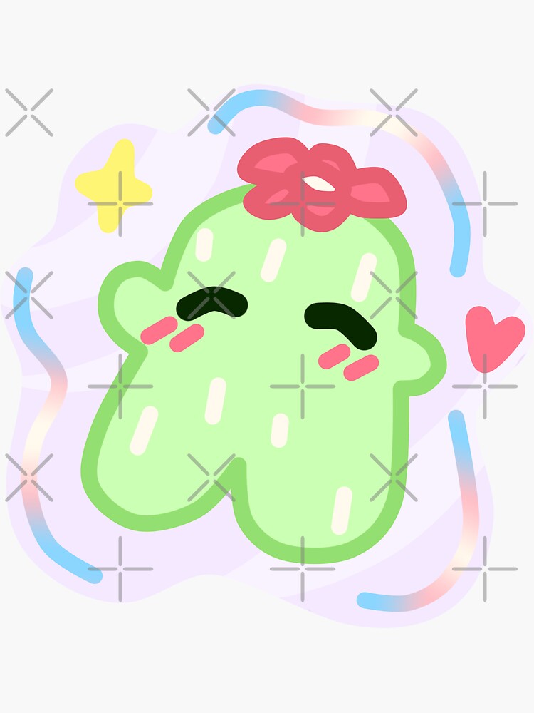 "trans cal the cactus (sticker)" Sticker for Sale by fruitydaffodil ...