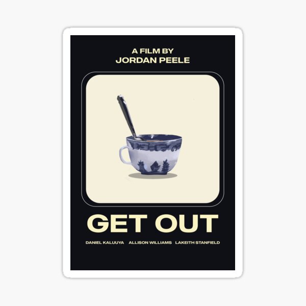 "get-out" Sticker for Sale by thereplicanttt | Redbubble