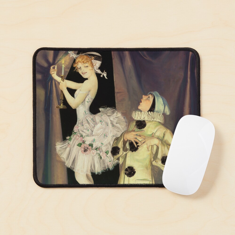 Pierrot and Columbine” by FX Leyendecker" Art Board Print for Sale by ...