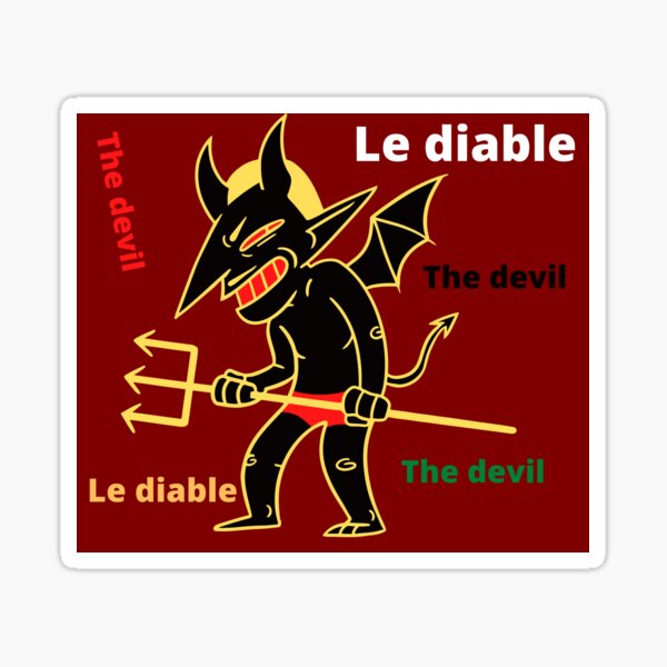 "the devil" Sticker for Sale by DimWon | Redbubble