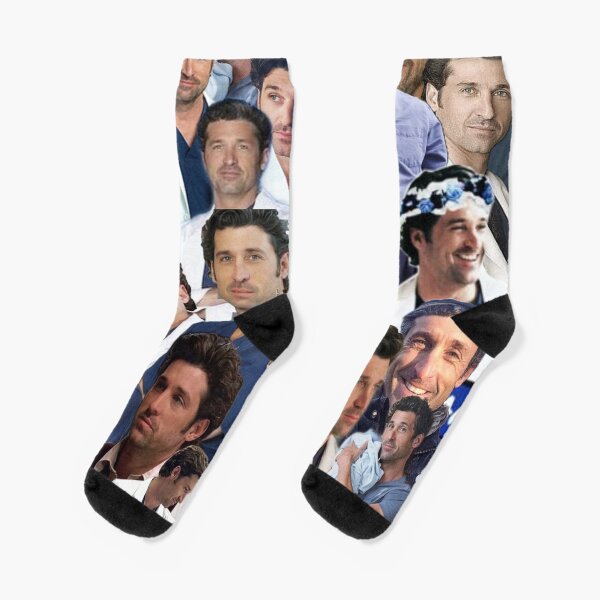 "Patrick Dempsey photo collage" Socks for Sale by T-shirtakStore ...
