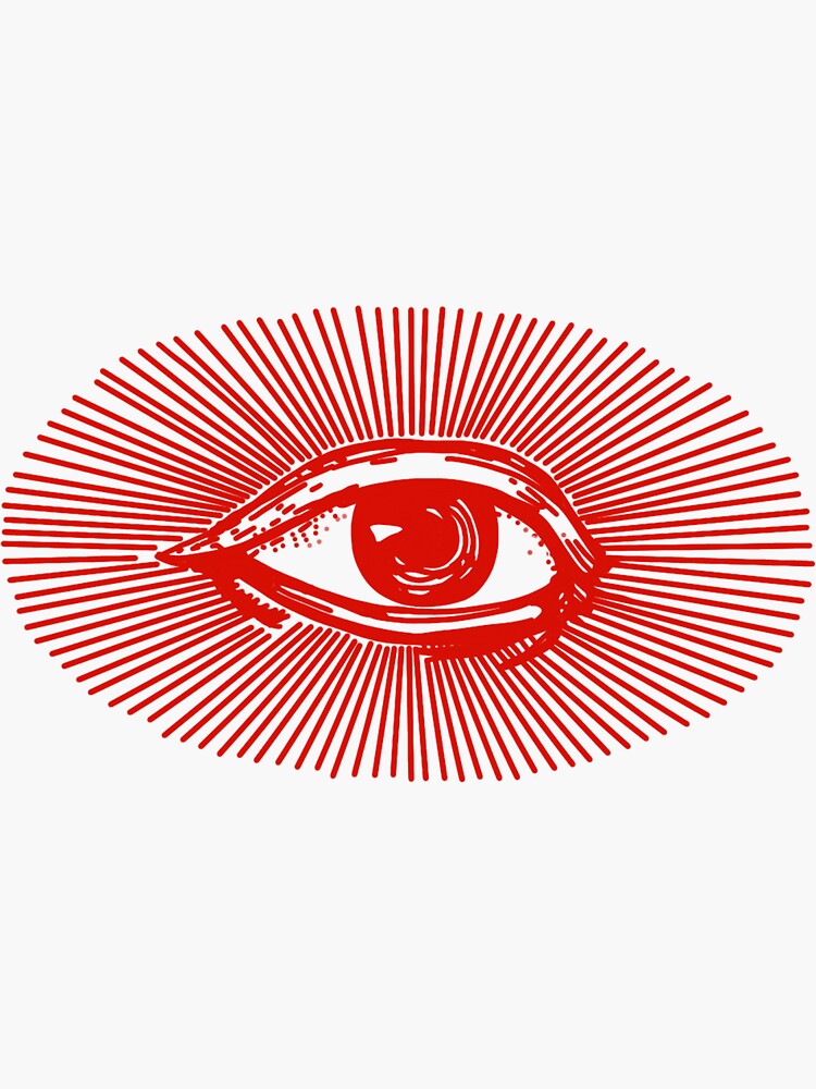 "Vintage Eye " Sticker for Sale by Franciehillart | Redbubble