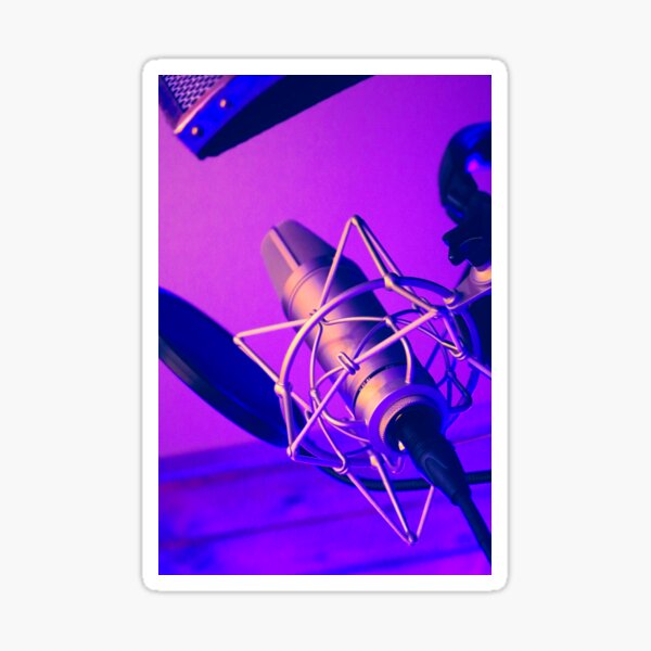 "Mic Check | Art by Earth | Music Photo" Sticker for Sale by ...