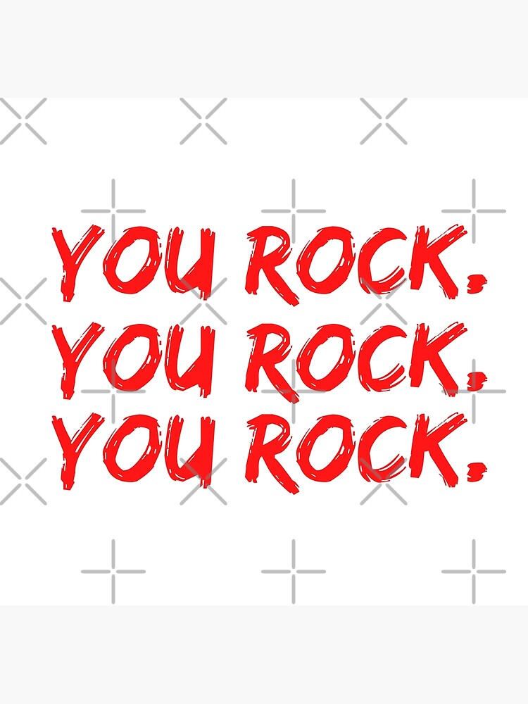 "You Rock. Positive Feedback." Poster for Sale by ImaginedCo | Redbubble