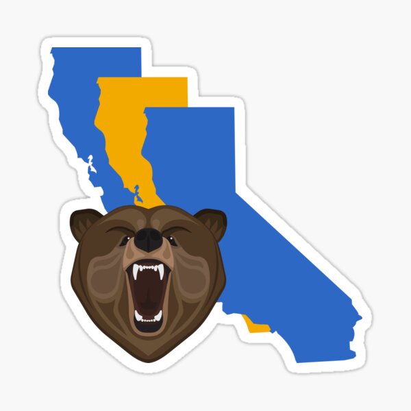 "California Border, Bruins" Sticker for Sale by LatterDaze | Redbubble